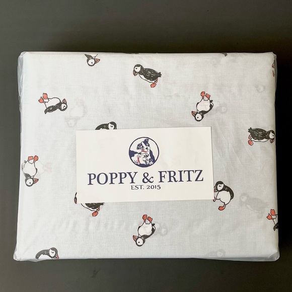 Poppy & Fritz | Bedding | Poppy Fritz Twin Sheet Set 0 Cotton Puffin ...